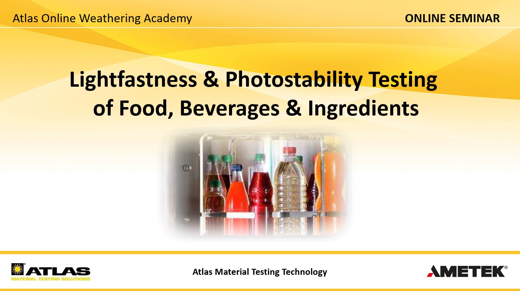 Food and Beverage Lightfastness and Photo Stability Testing | Atlas